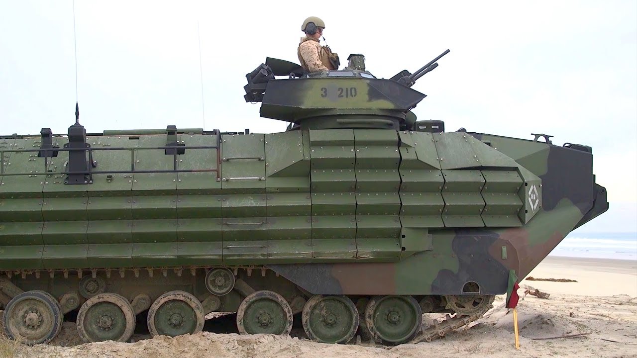 Marines 3rd Assault Amphibian Battalion Beach Landing Training | Iron ...