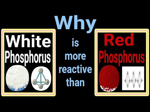 Why white Phosphorus is more reactive than red Phosphorus ...