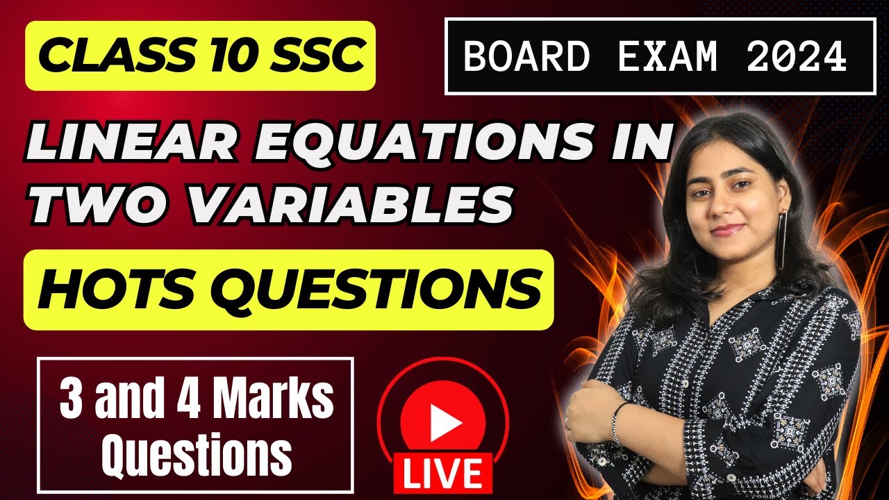 Class 10 Linear Equations In Two Variables Hots Questions Algebra class-10-linear-equations-in-two-variables-hots-questions-algebra