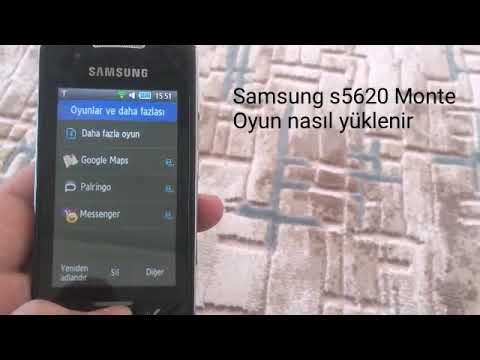 Samsung s5620 Monte oyun ve uygulama nasıl yüklenir