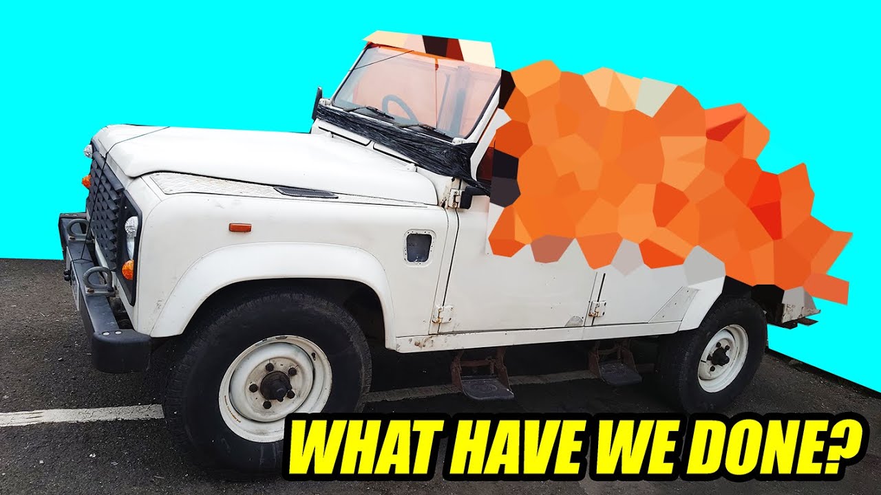 The Land Rover 110 roof is off. We fit all new galvanised cappings and ...