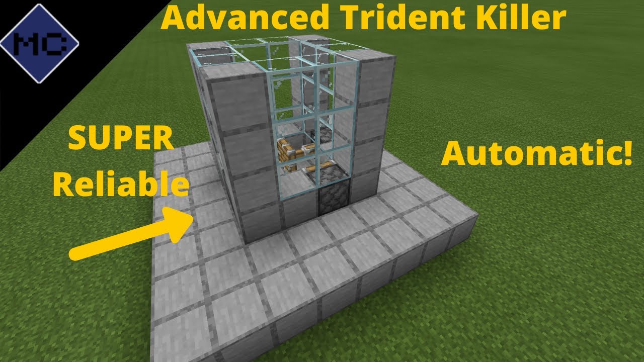 Minecraft Bedrock: Advanced Trident Killer Tutorial! - YouTube