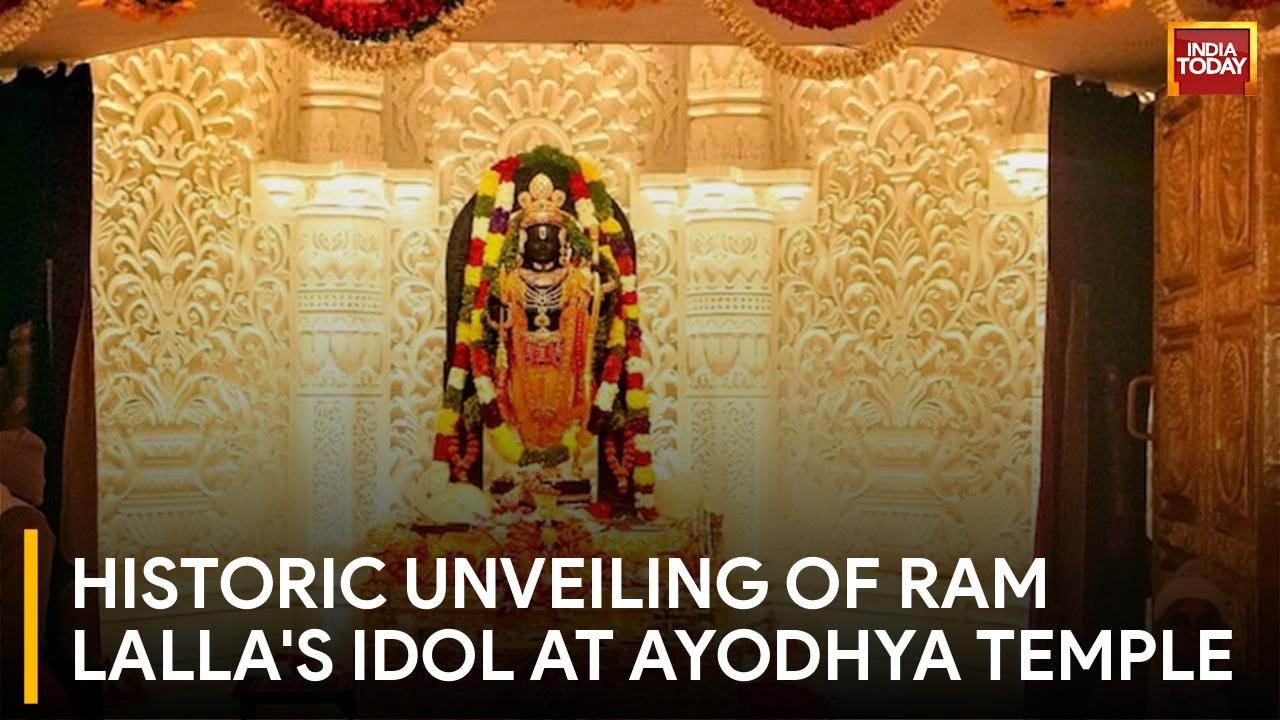 Ram Lalla's Stunning Idol Unveiled At The Newly Constructed Ram Temple ...
