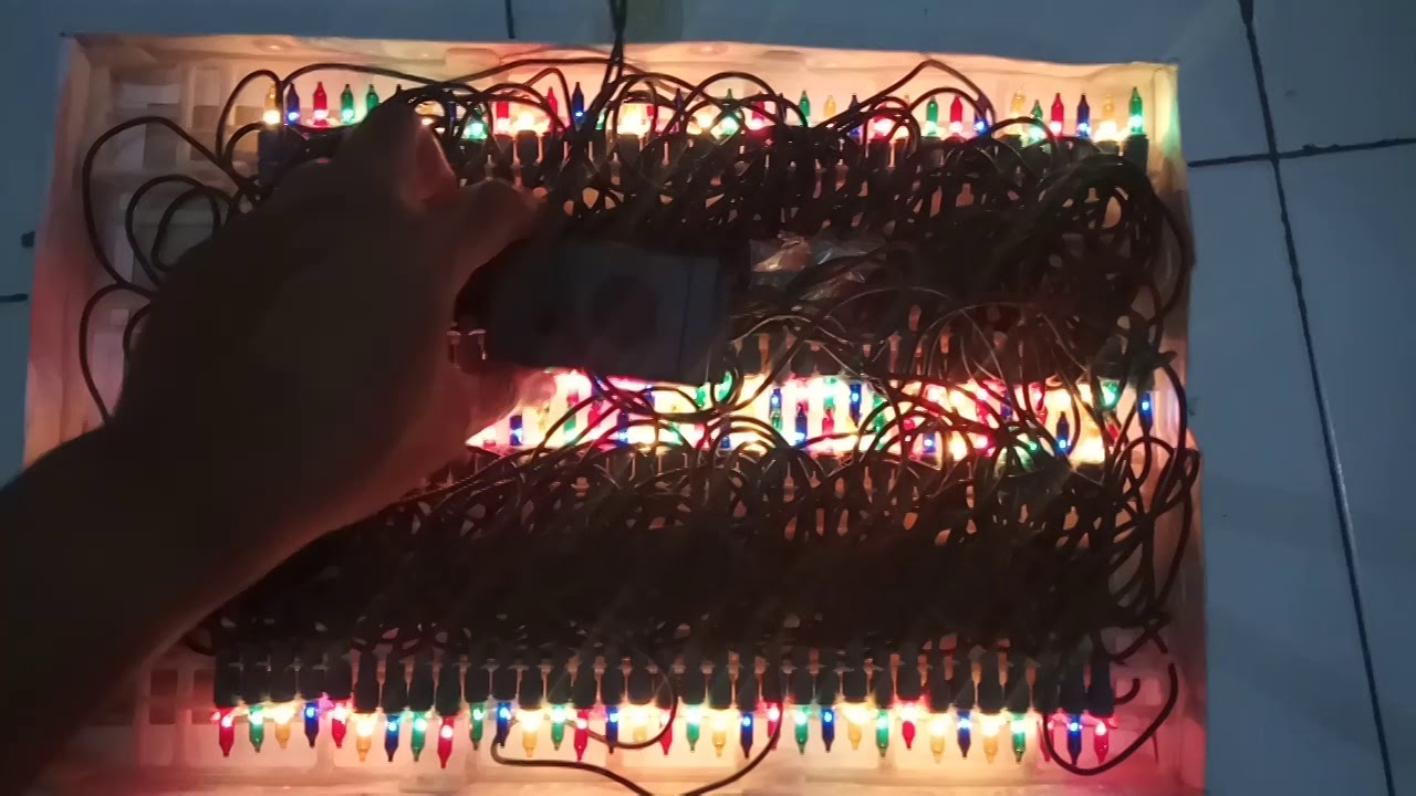 Net Safety Chasing Light With Music 140 pcs mini bulbs - YouTube