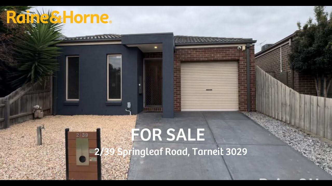 For Sale | Unit 2/39 Springleaf Road, Tarneit VIC - YouTube