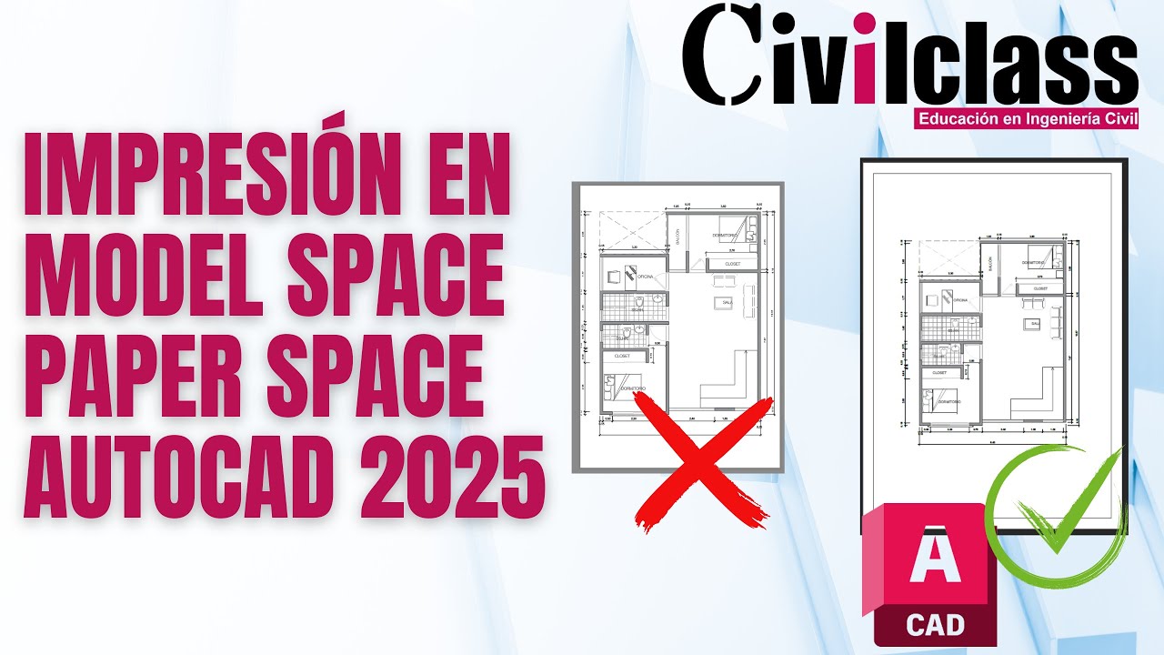 IMPRESIÓN EN MODEL SPACE AUTOCAD 2025 | CIVILCLASS - YouTube