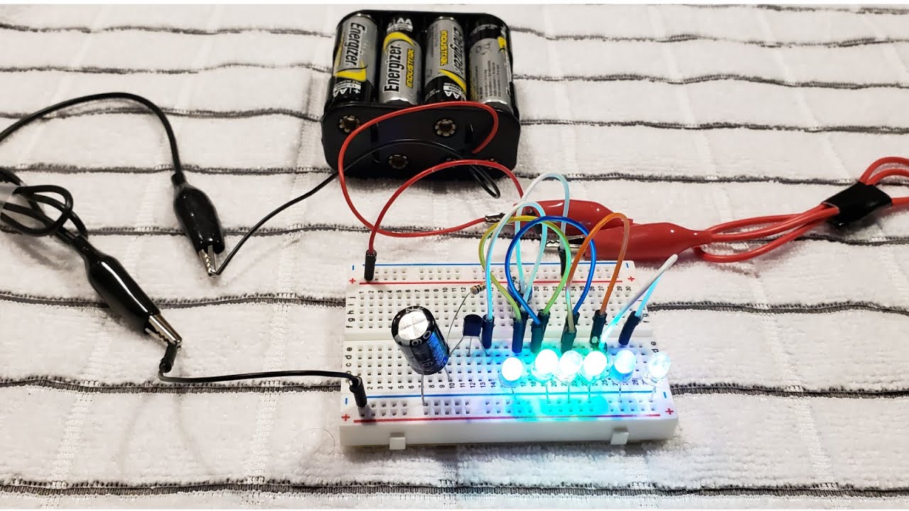 Single Transistor LED Flasher Circuit Using Negative Resistance - YouTube
