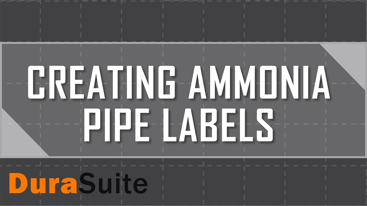 Create Ammonia Pipe Marking Labels with DuraSuite - YouTube