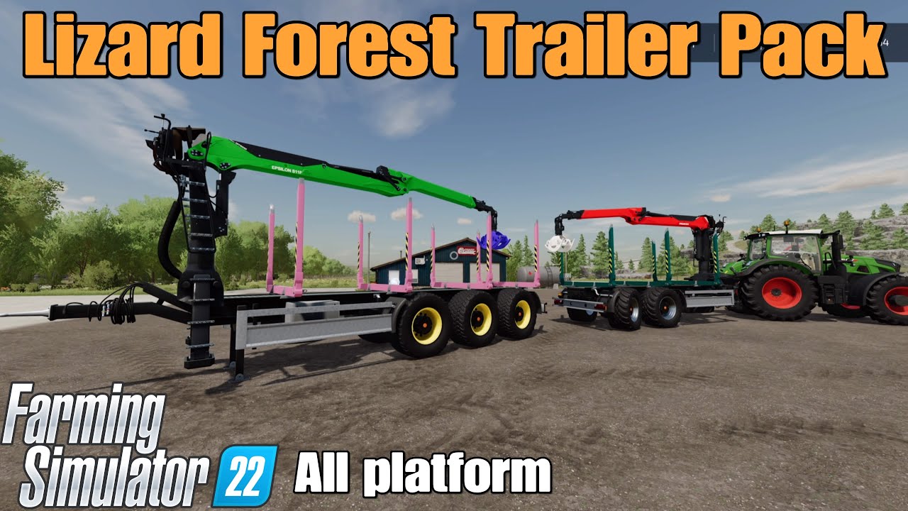 Lizard Forest Trailer Pack / mod for all platforms on FS22 - YouTube