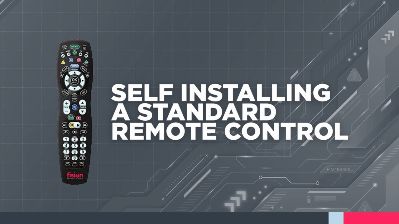 Self installing a Standard Remote Control_FisionTV - YouTube