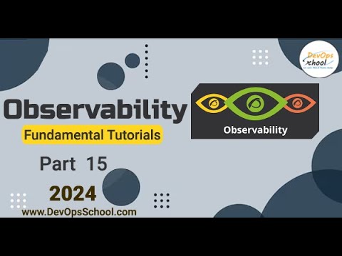 Fundamental Tutorials of Observability - Part-15 - 2024 - YouTube