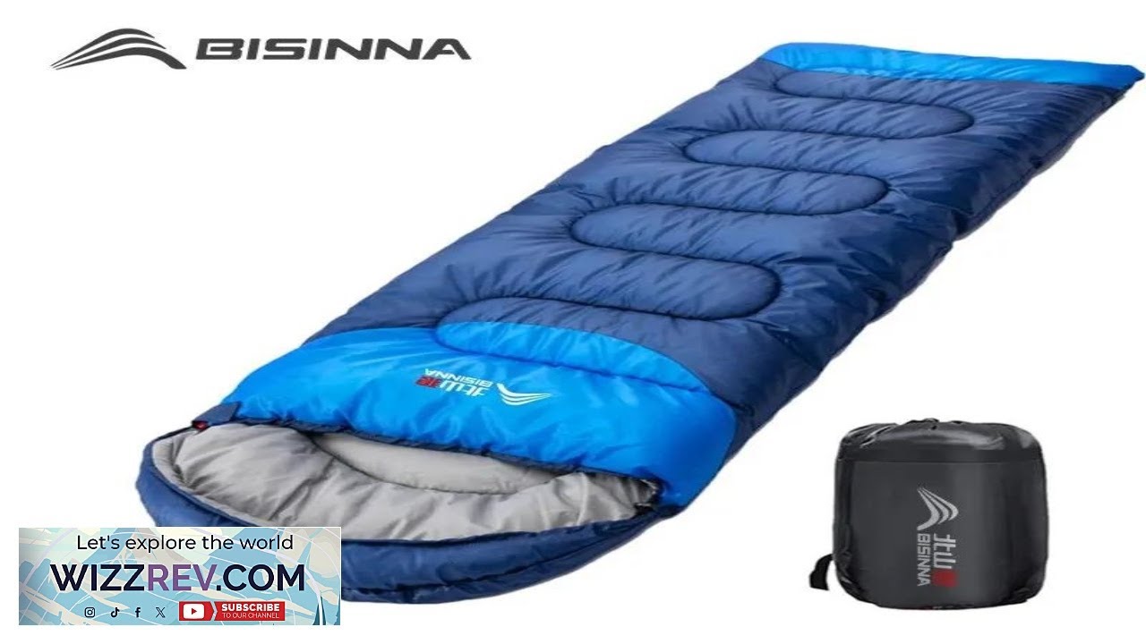 BISINNA Camping Sleeping Bag Ultralight Waterproof Winter Warm Envelope ...