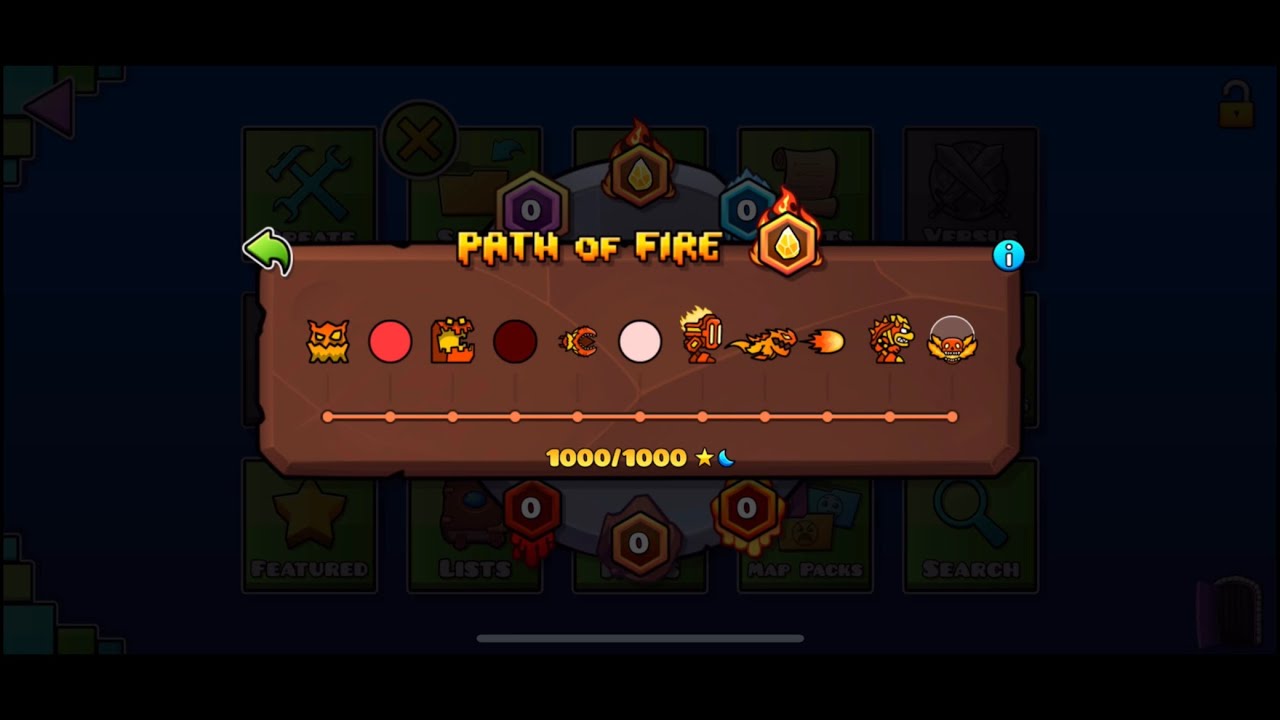 Geometry Dash: Path of Fire complete - YouTube