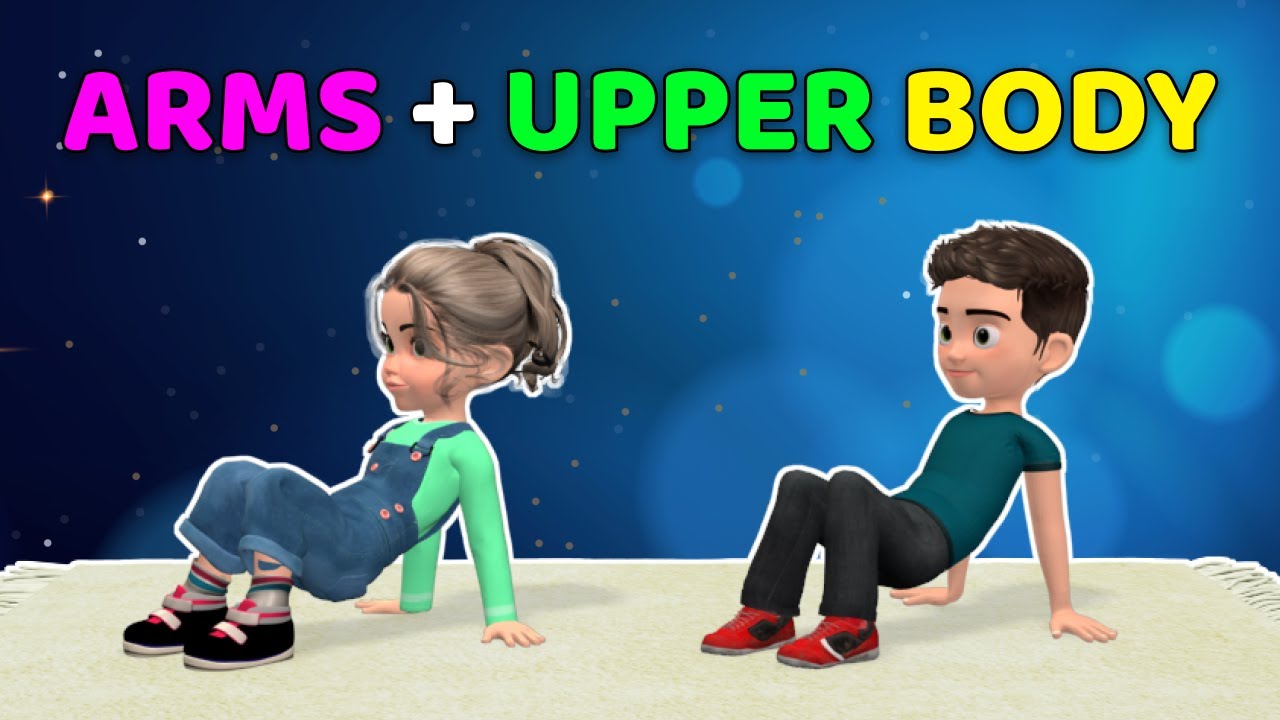 SIMPLE KIDS EXERCISES FOR ARMS AND UPPER BODY - YouTube