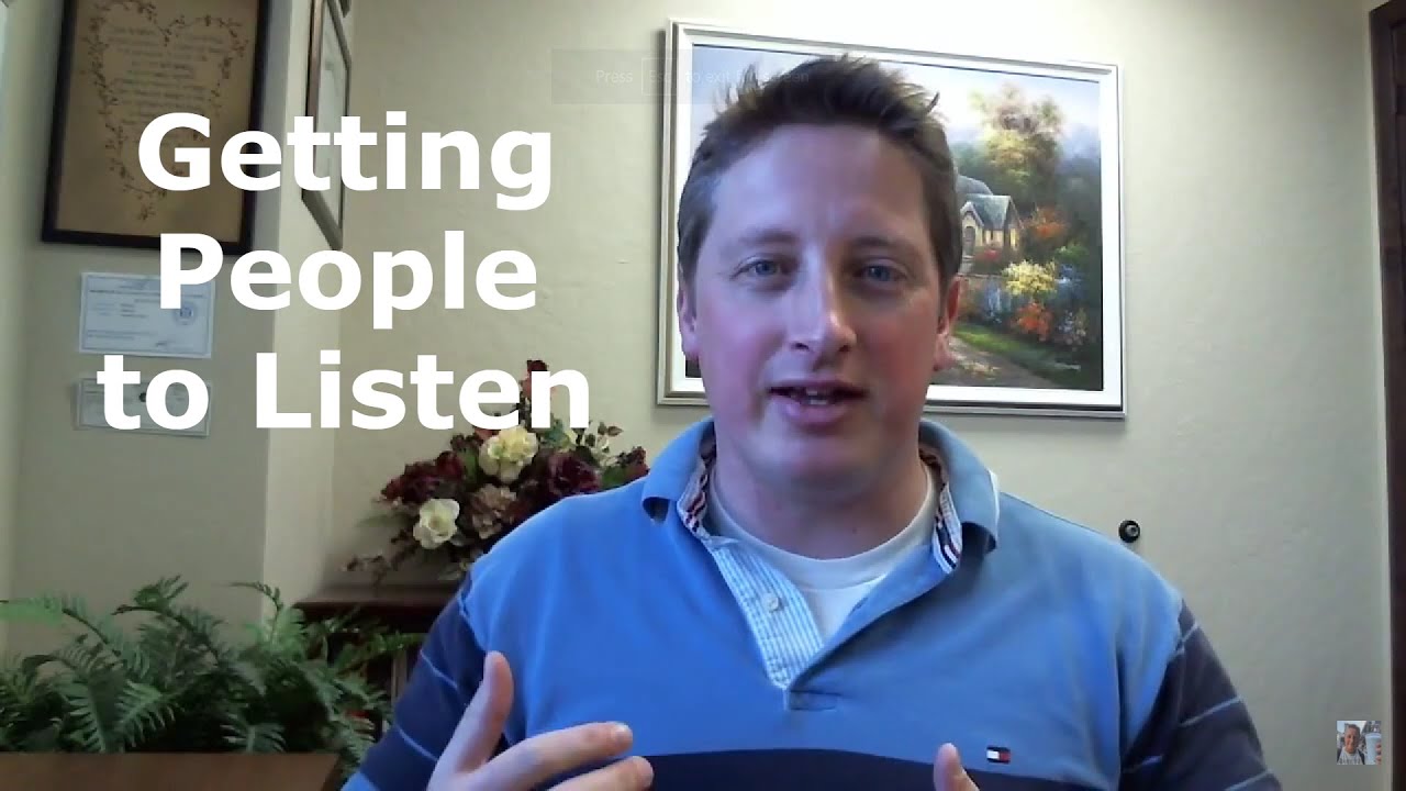 Getting People to Listen to You - YouTube