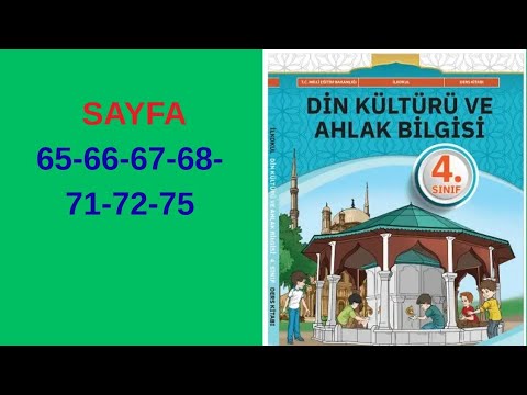 4.SINIF DİN KÜLTÜRÜ SDR YAYINLARI SAYFA 65-66-67-68-71-72-75