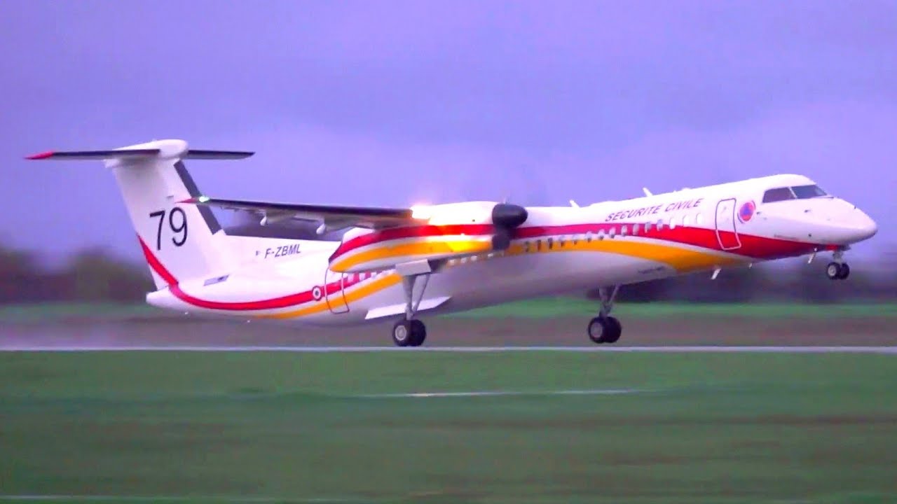 Bombardier Dash-8 Q400 MR | Sécurité Civile Fireguard | Startup and ...