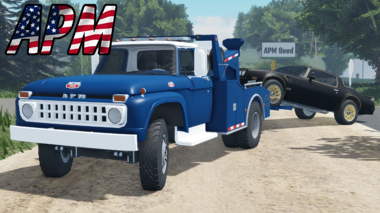 Towing Wrecked Race Cars in APM! | Roblox American Plains Mudding - YouTube