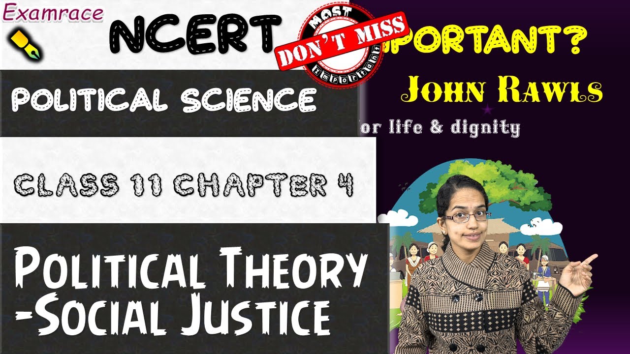 Political Theory: Social Justice | English | NCERT Class 11 Political ...
