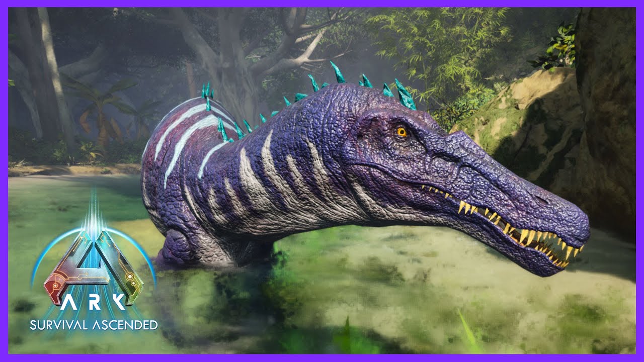 Ik ga naar het moeras opzoek naar een Baryonyx // Ark Survival Ascended ...