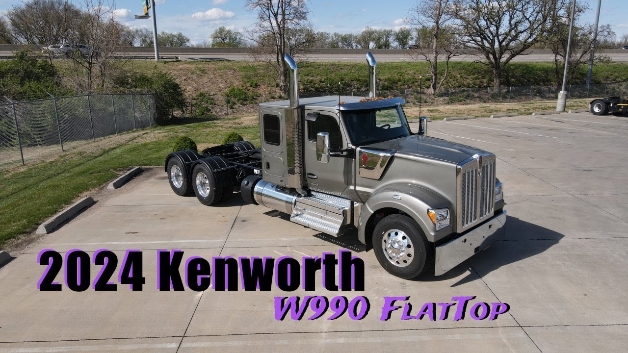 First look 2024 Kenworth W990 Flat Top #trucking #kenworth #truck # ...