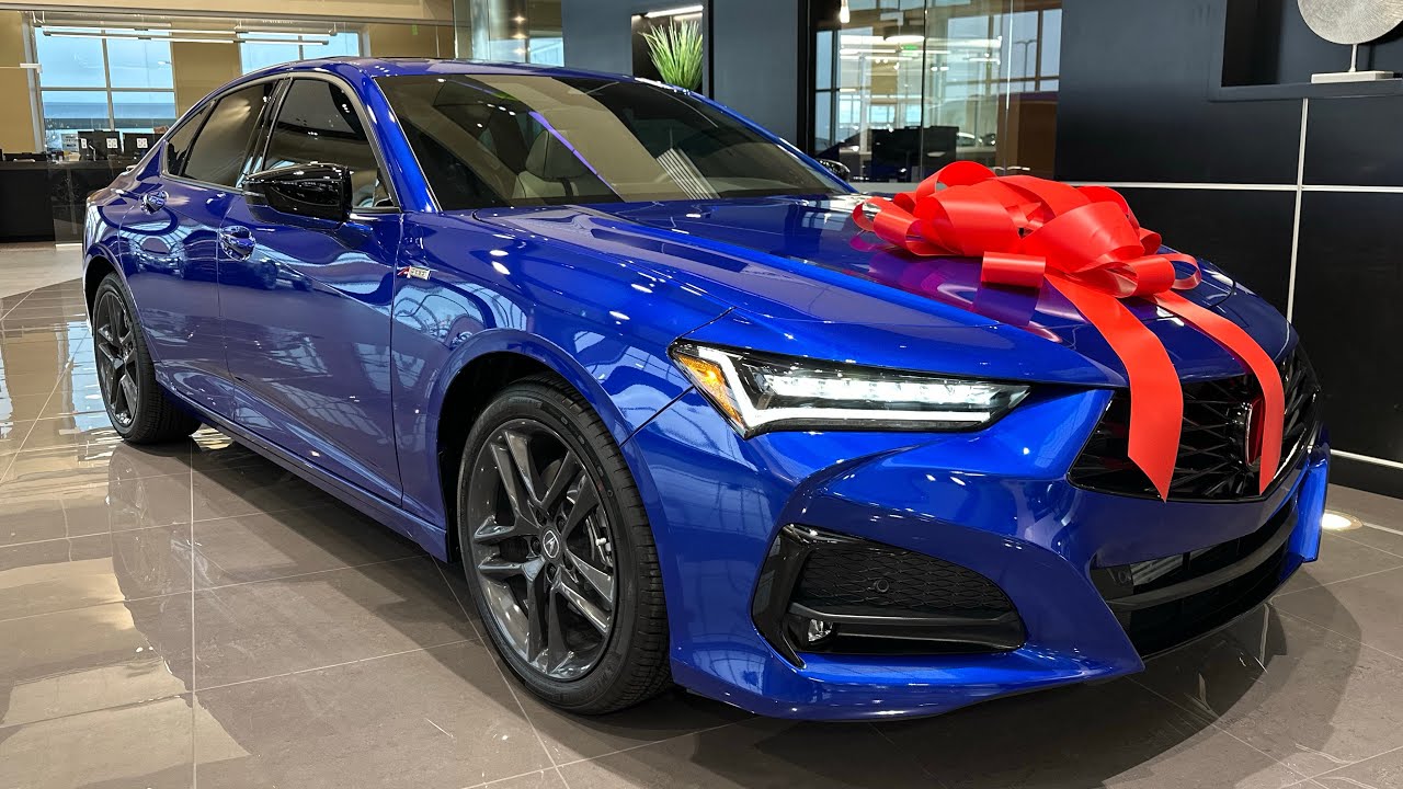 Apex Blue 2025 Acura TLX A-Spec Walkaround - YouTube