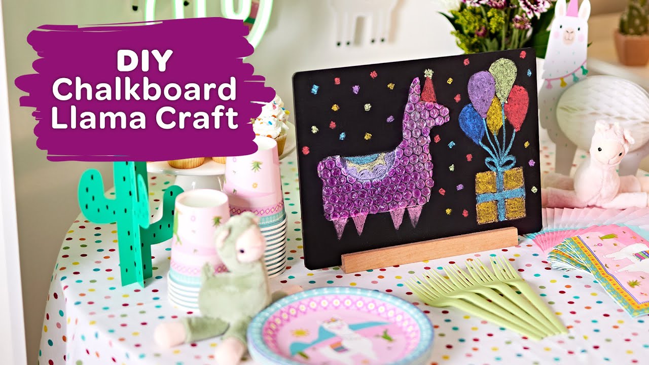 Chalkboard Llama Craft || Crayola CIY - YouTube