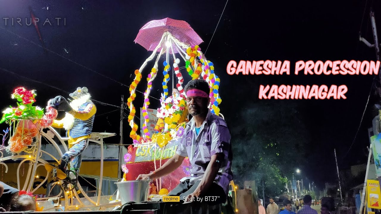 Ganesha procession in #kashinagar #tata colony #gajapati - YouTube