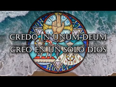 CREDO IN UNUM DEUM (Subt. Latín-Español) - YouTube