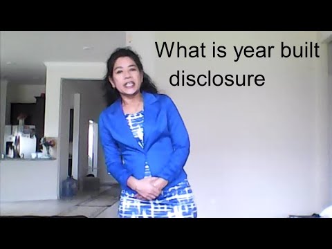 What is year built disclosure, and how does it work?🏡🏡🏡🏡 - YouTube
