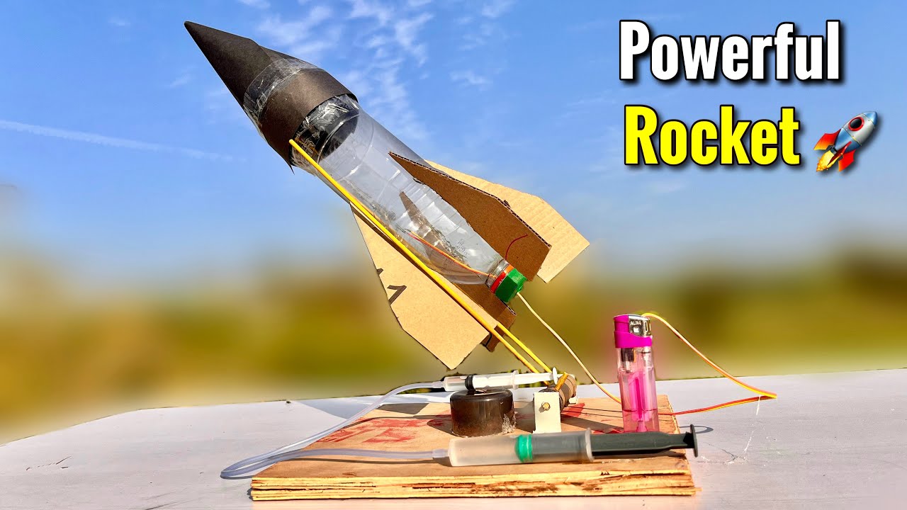 How To Make Powerful Rocket At Home - YouTube