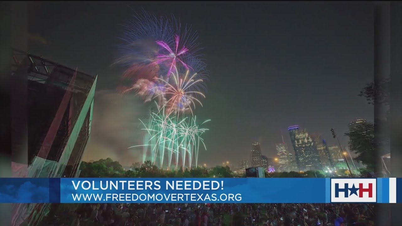 Volunteers needed for the Shell Freedom Over Texas event - YouTube