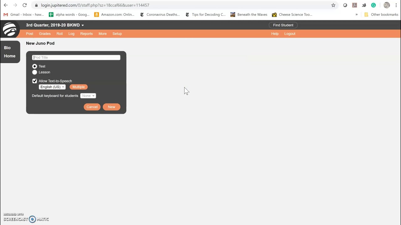 Multiple Choice Tests from Exam View into Jupiter Ed - YouTube