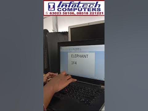 How To Create Elephant MS Word | Infotech Computers | Bhagya Nagar Kurnool | 6302358106 ...