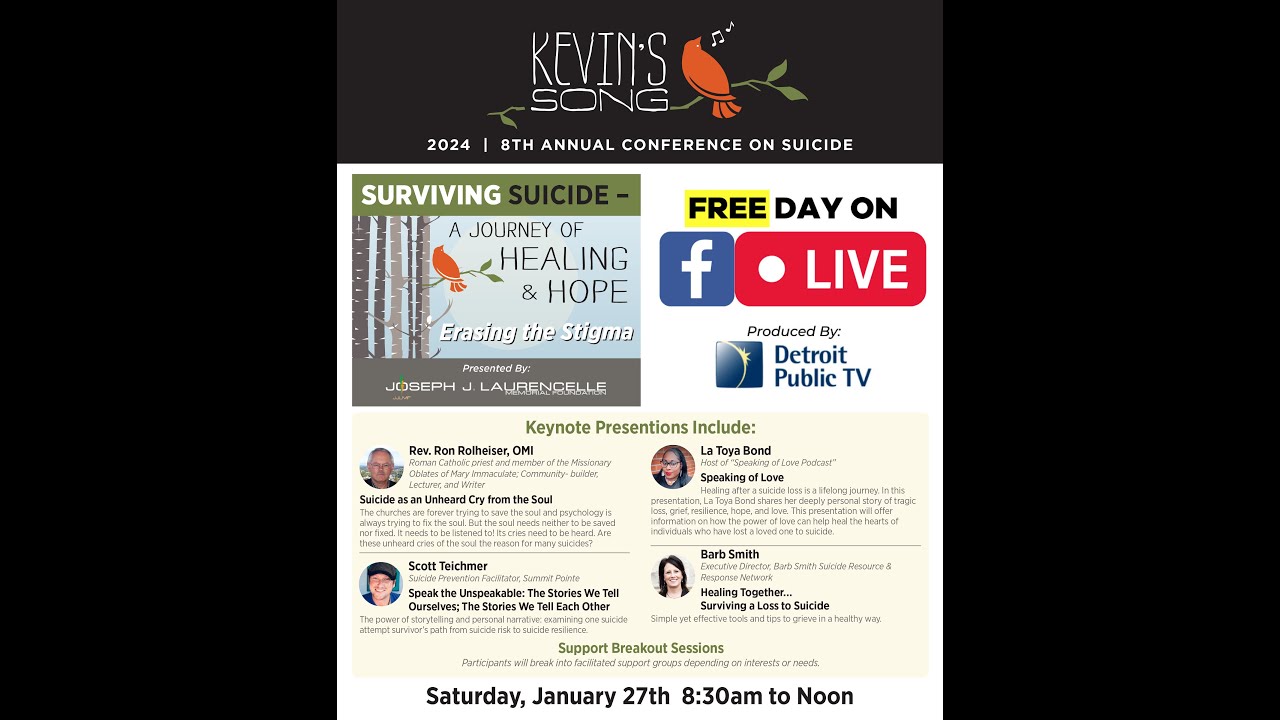 Kevin's Song 8th Annual Conference on Suicide | Survivor Saturday - YouTube