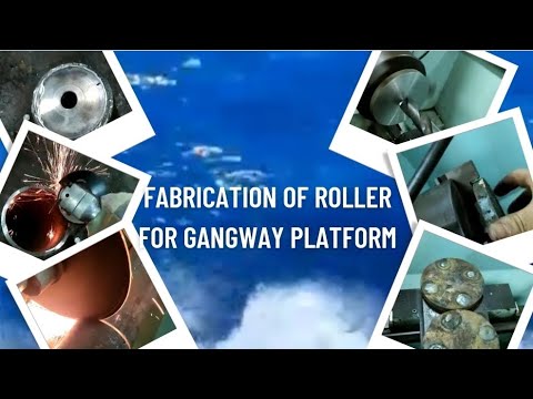 Fabrication of roller for gangway platform || C-mann - YouTube