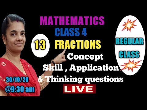 CLASS 4 MATHEMATICS / FRACTIONS PART 13 - YouTube