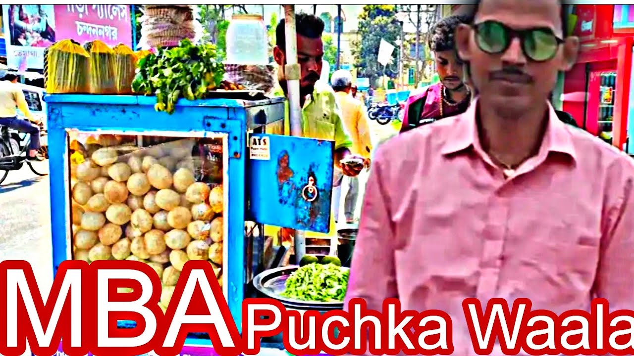 MBA Puchka Wala !Suweg Se Bolo Sabka Swagat He !10Rs Four Pix Puchka 🥰 ...