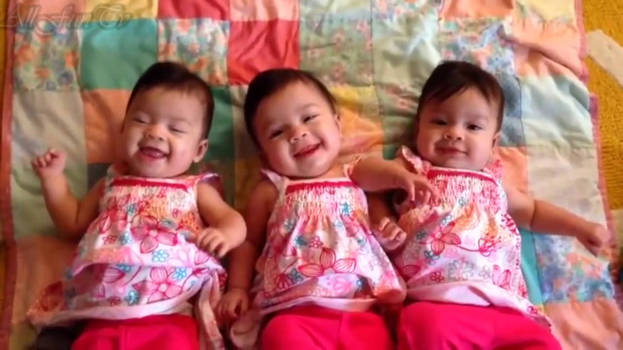 Funny Triplets Babies Playing Together #35 #allfuntv - YouTube