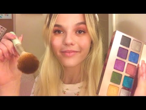 ASMR Doing Your Holiday Makeup (pt.3) - YouTube