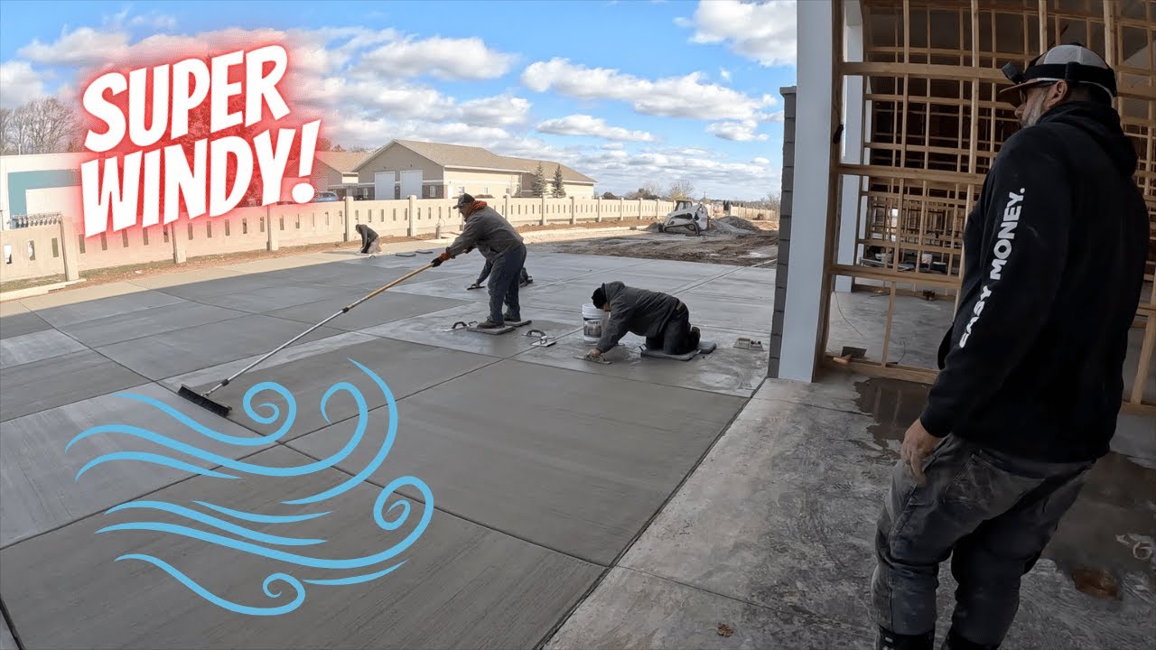 Super WINDY but we are getting it DONE! - YouTube