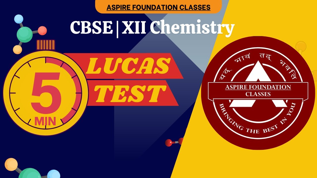 Lucas Test | Organic Chemistry | XII Chemistry NCERT - YouTube