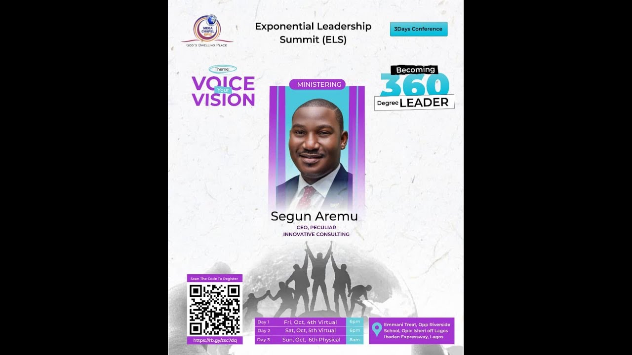 LEADING WITH A VISION | 5th OCTOBER 2024 | ELS 2024 | PASTOR SEGUN ...