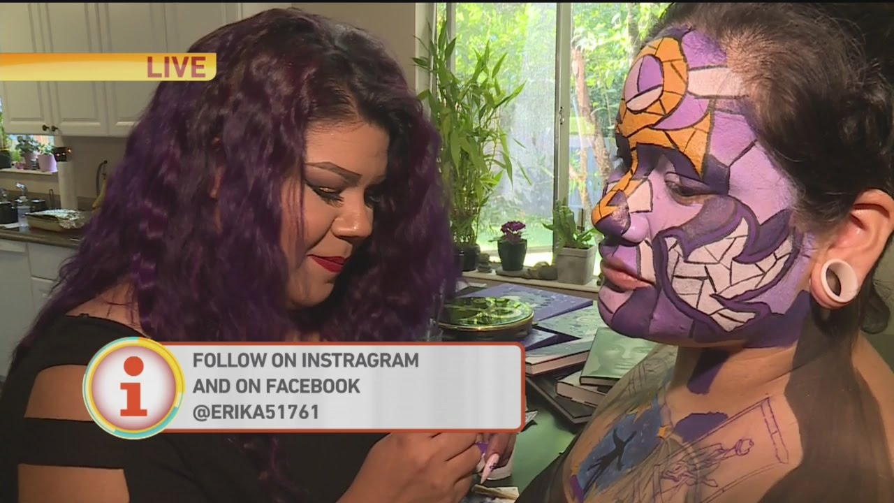 Prince Face Painting Pt. 3 - YouTube