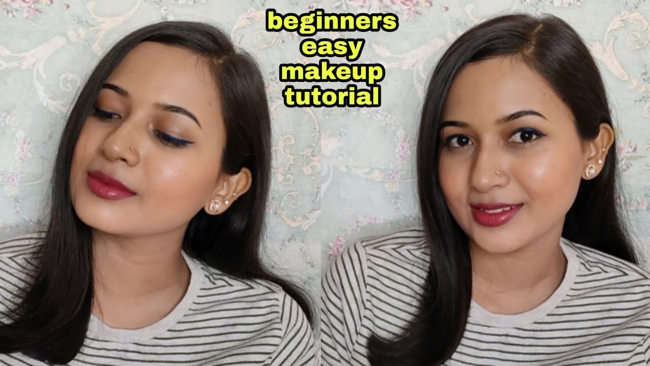 Easy beginners glam makeup look | step by step beginners makeup tutorial #makeup #makeuptutorial ...