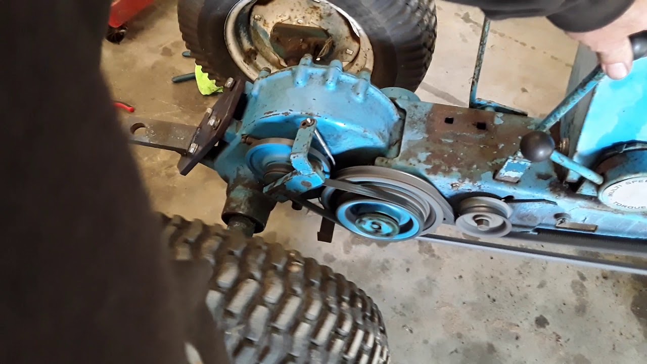 Sears suburban forward/reverse pulley system - YouTube