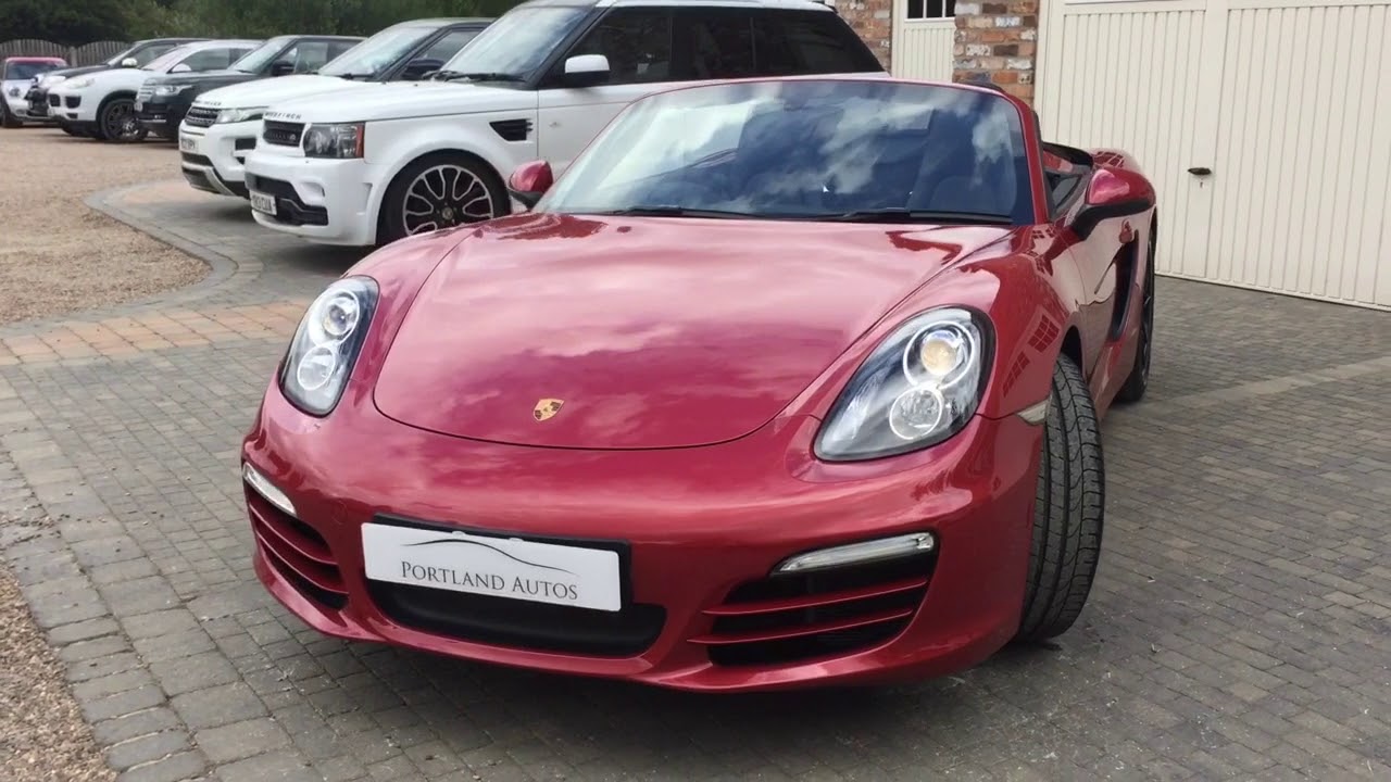 PORSCHE BOXSTER 24V PDK FOR SALE IN AMARANTH RED METALLIC - YouTube