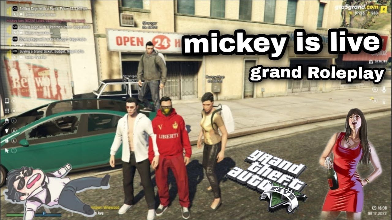mickey in the city boisss! \ GRANDRP gameplay #day2 \ #gta5 #GTA # ...