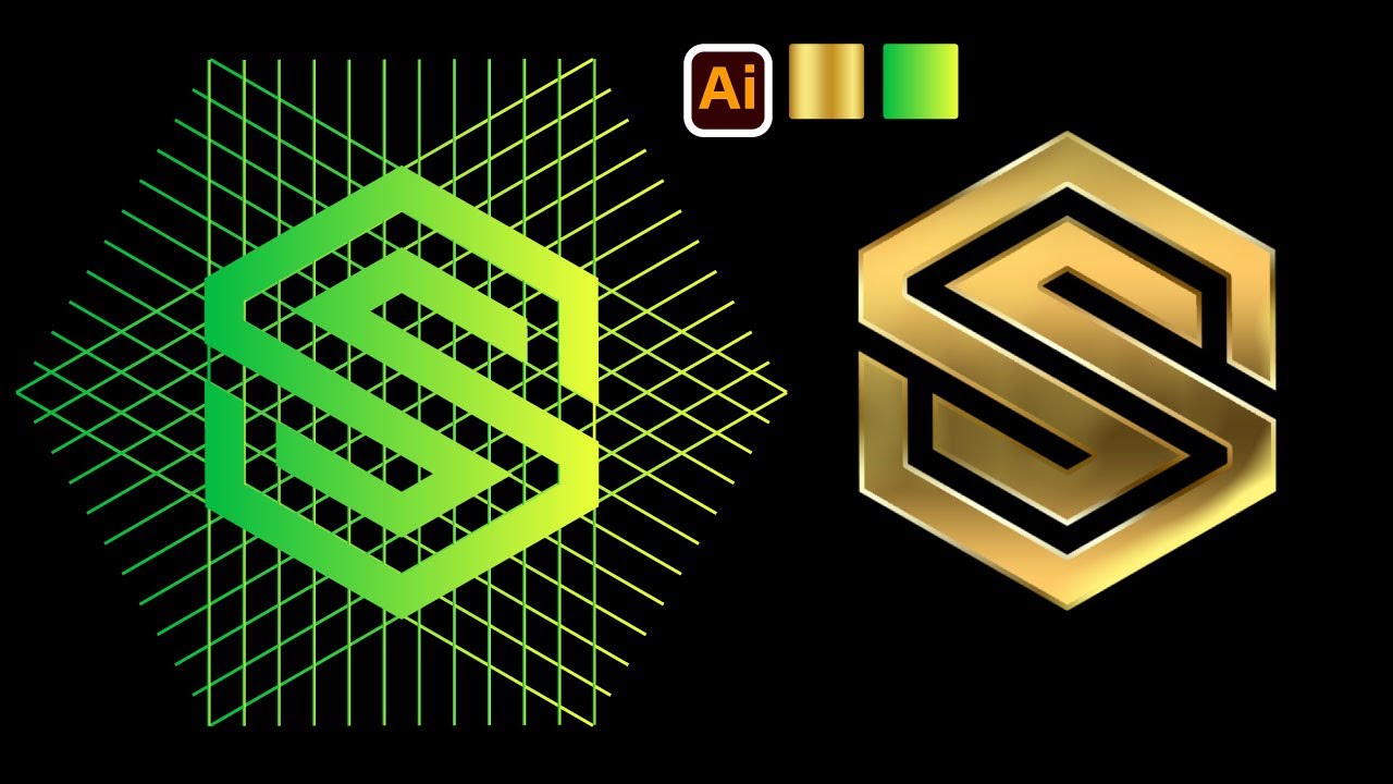 Logo Design । S Letter Logo Design In Polygon । Adobe Illustrator ...