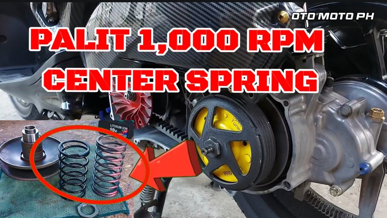 YAMAHA AEROX 1000RPM CENTER SPRING ON STOCK PULLEY SET / MAGANDA KAYA ...